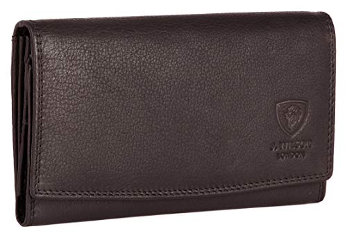 J. Wilson London Ladies Luxury Designer Wallet with Multiple Compartme ...
